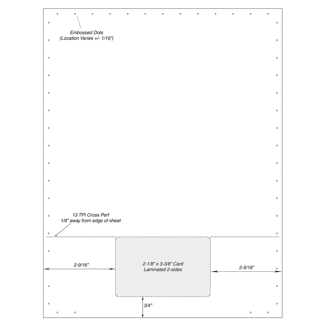 8285 Perforated Membership ID Cards - Laser Member Cards